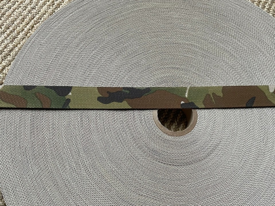 Multicam Webbing 1 Inch Single Side Mil Spec Type 55301 100 Yard TEXCEL ...