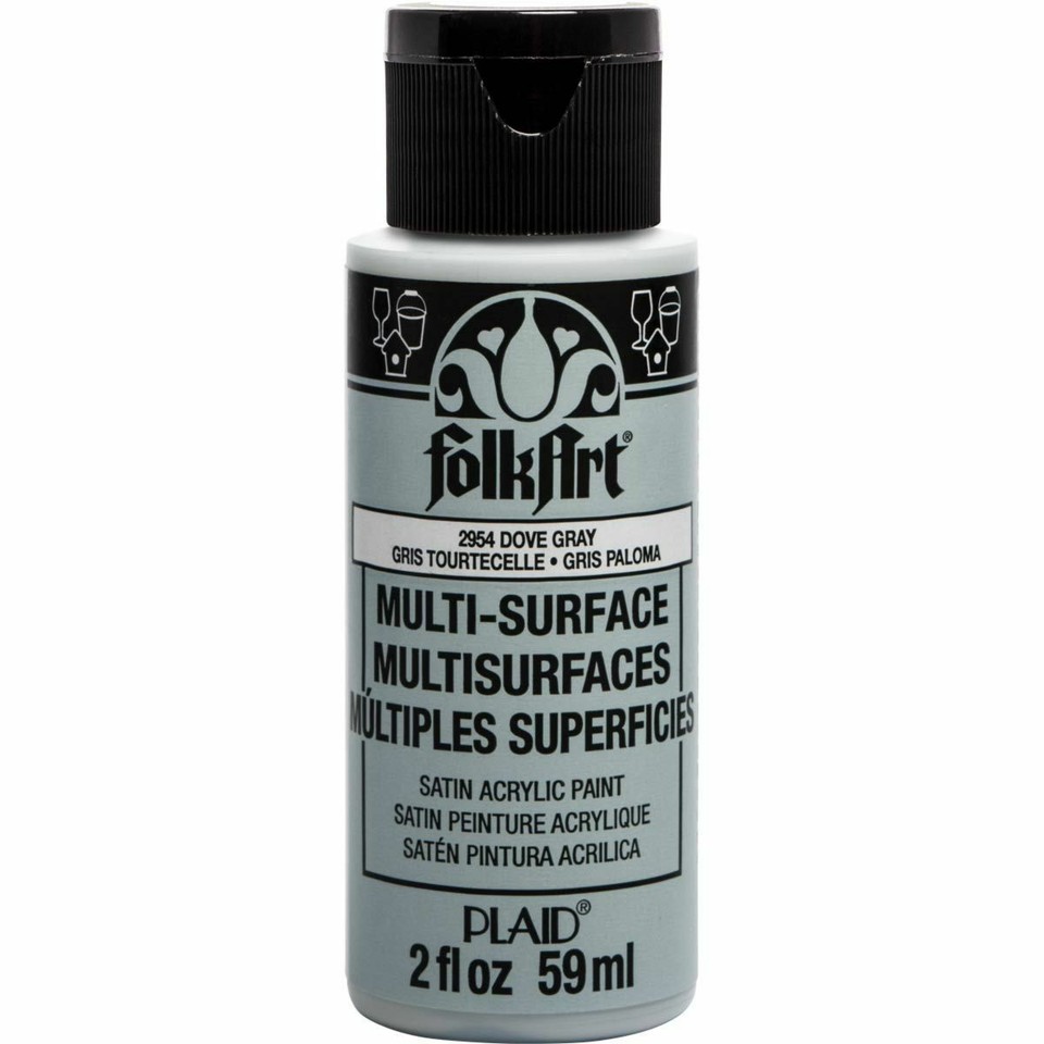 FolkArt MULTI SURFACE acrylic crafters paint - 2oz 59ml SATIN or ...