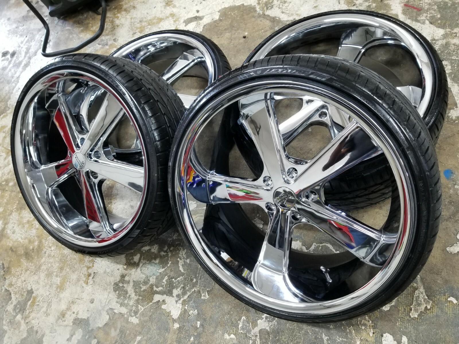 22" American Racing Nova VN701 Chrome Wheels 5x127 | 4-Piece | Impala C ...