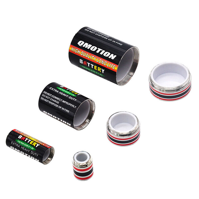 1PC small Battery Safe Pill Box Hidden Money Coins Container Case ...