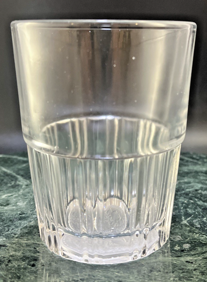 Vtg 1970s RARE US COIN GLASS 1892 MORGAN DOLLAR Imprinted TUMBLER 3.75 ...