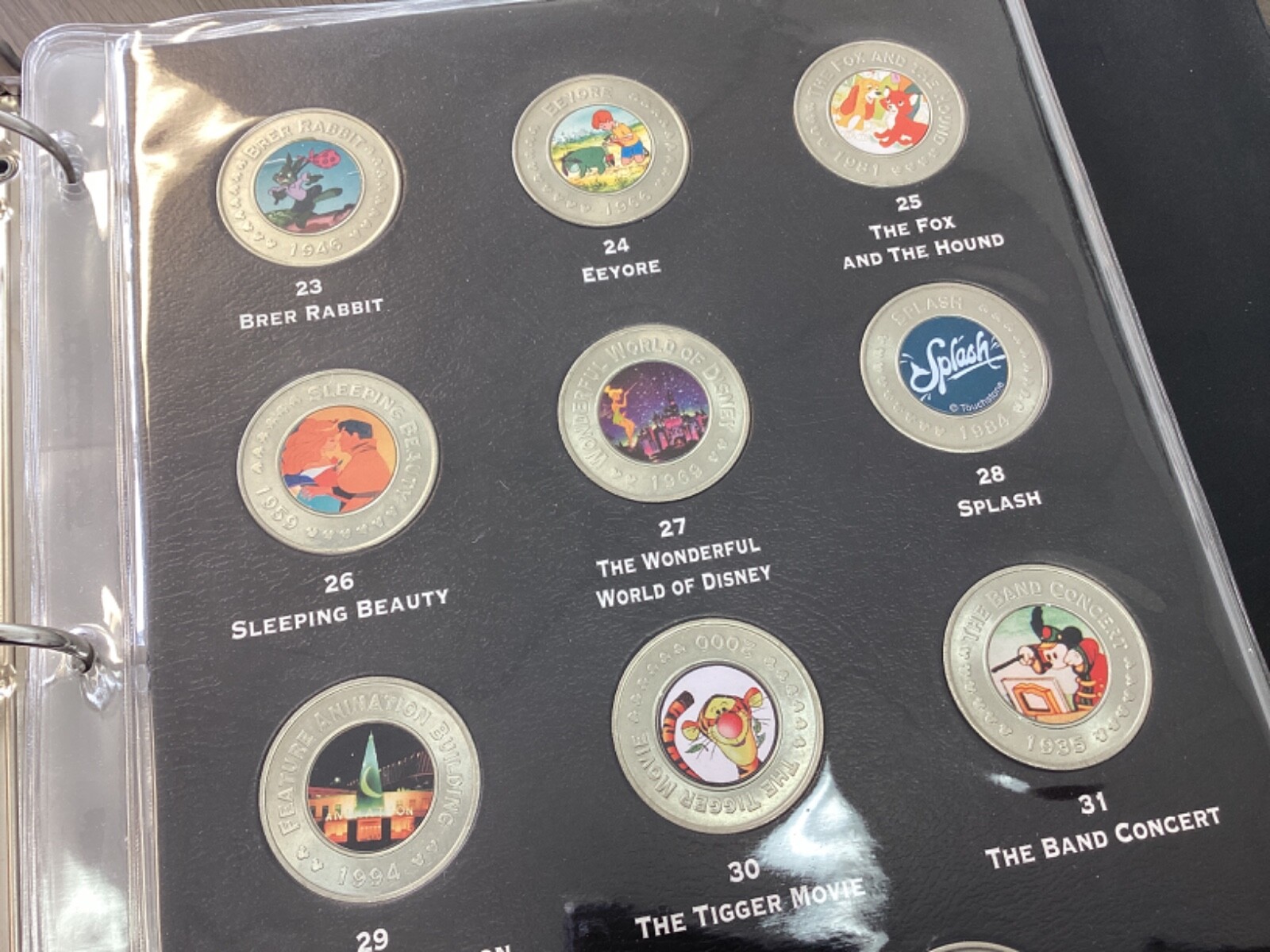 DISNEY DECADES COINS - COMPLETE SET - 1-55 in Binder full set w/ 55 ...