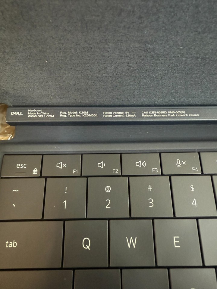 OEM Genuine Detachable Keyboard Folio K20M for Dell XPS 13 9315 2-In-1 ...