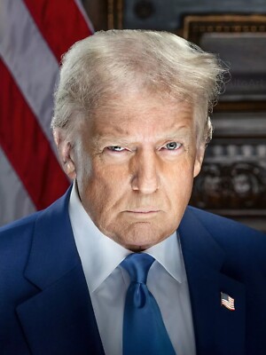 GOP Republican President Donald Trump 2024 Official Portrait Photo ...