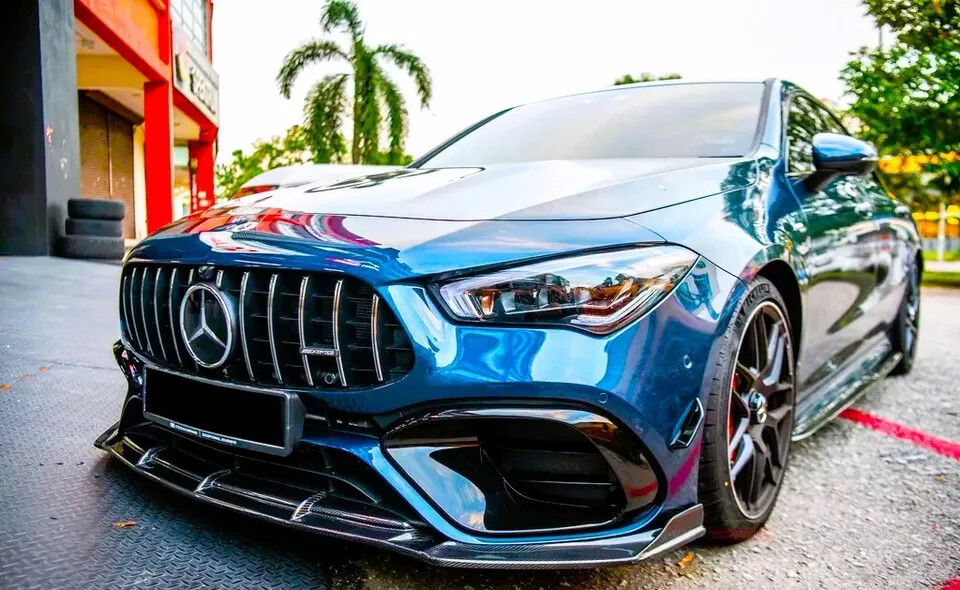 For Mercedes CLA Class W118 AMG Line Gloss Black PANAMERICANA GT Grille ...