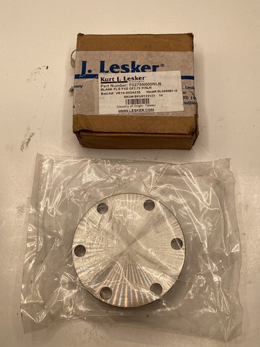 Kurt Lesker Vacuum Flange UHV 316LN ESR BLANK FXD 2.75" OD F0275N000NLN ...