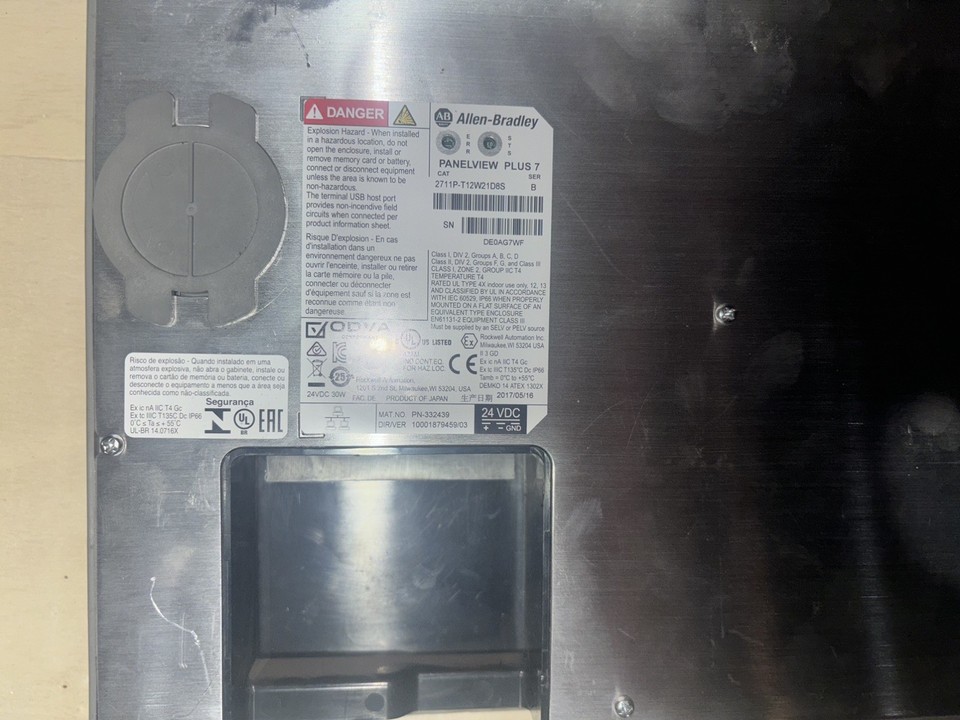 Allen-Bradley 2711P-T12W21D8S PanelView Plus 7 12 inch | eBay