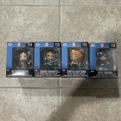 Funko Minis Demon Slayer Lot of 4 (Nezuko, Tanjiro, Zenitsu, Giyu) New ...