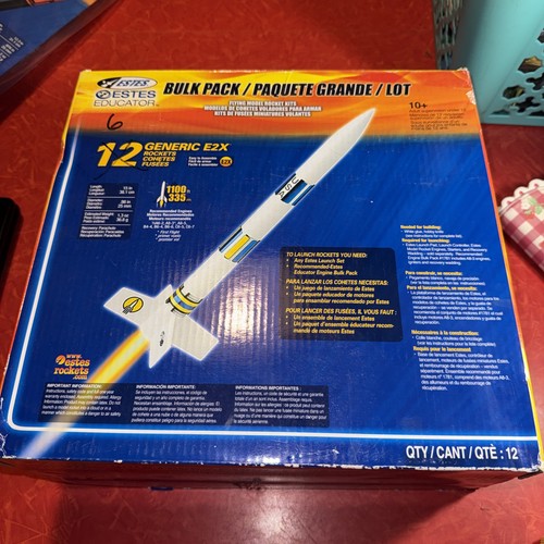Open Box Bulk Pack of 6 Estes Educator GENERIC E2X Rockets PLUS BONUS ...