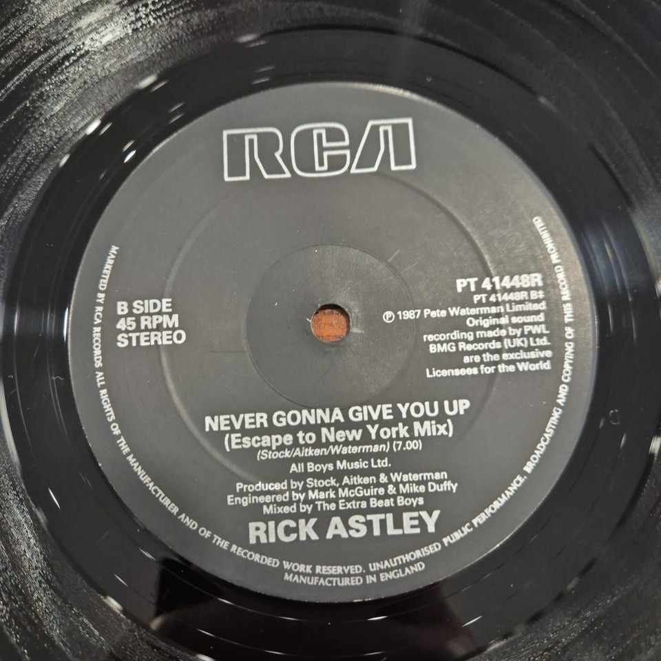 LP Rick Astley - Never Gonna Give You Up PT 41448R Musica Rock Pop ...