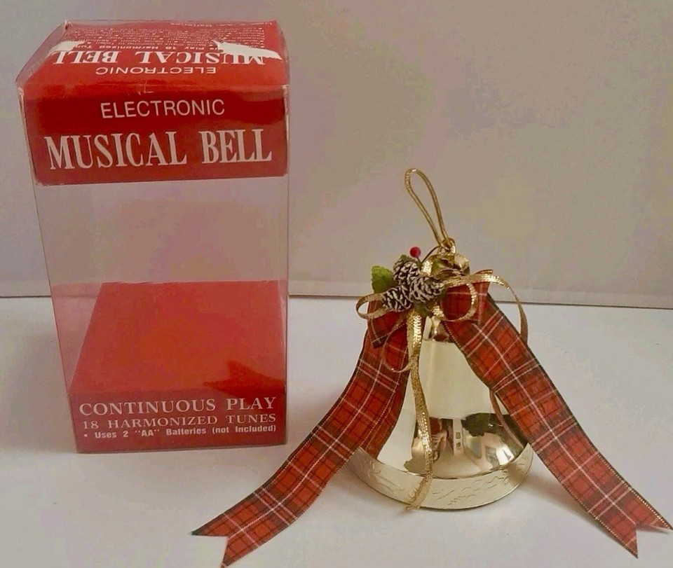NEW Electronic Musical Bell w/ Harmonized Holiday Christmas Tunes NIB ...