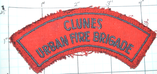 AUSTRALIA, CLUNES URBAN FIRE BRIGADE VINTAGE ROCKER PATCH | eBay