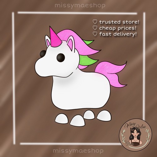 Adopt From Me! | NFR Neon Fly Ride Legendary Unicorn Pet | Same Day ...