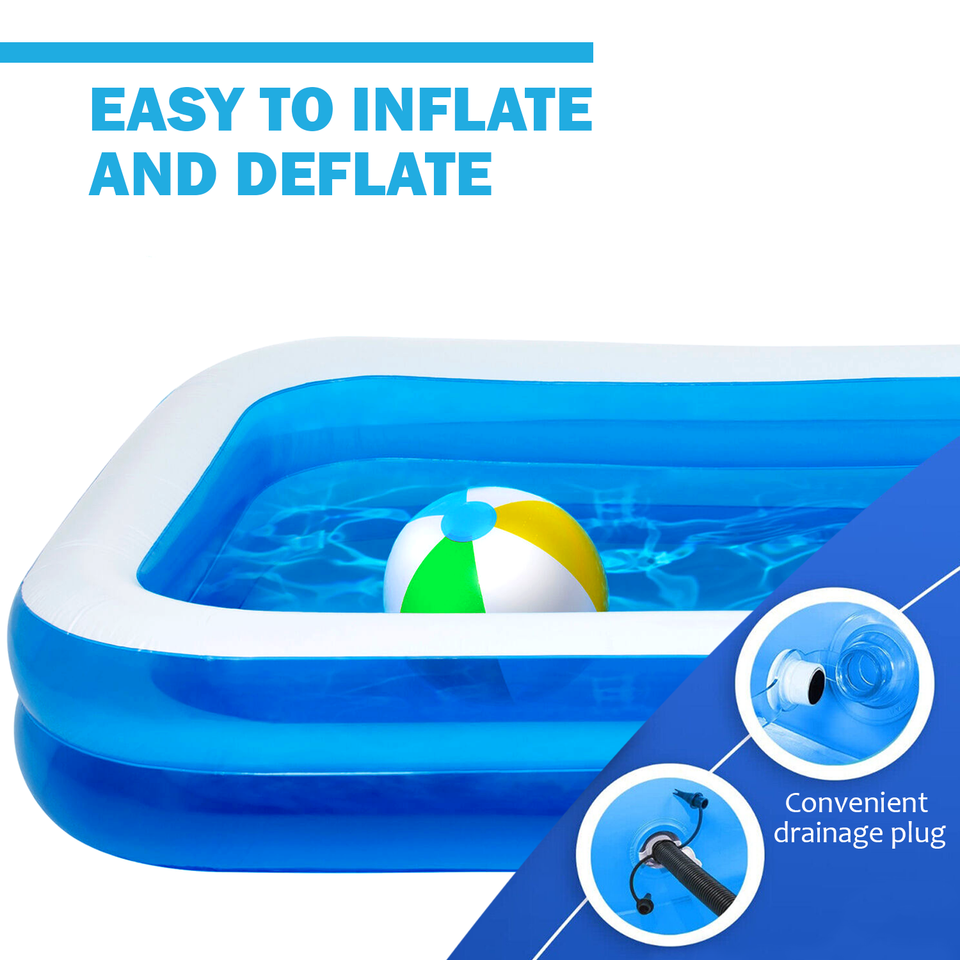 7ft Prompt Set Inflatable Paddling Pool Swimming Pool Family Fun ...