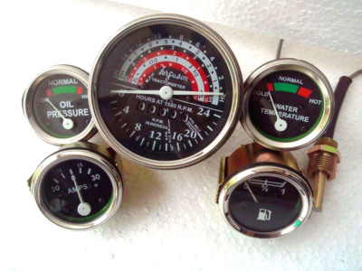 Massey Ferguson Tractor Gauge Kit + Tachometer Anti Clockwise-35 , 133 ...
