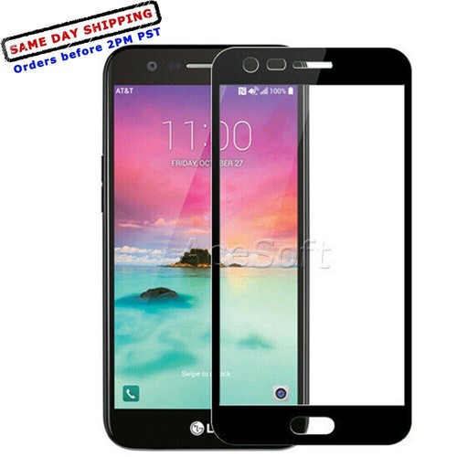 Premium Real Full Tempered Glass Screen Protector Film f LG K20 Plus ...