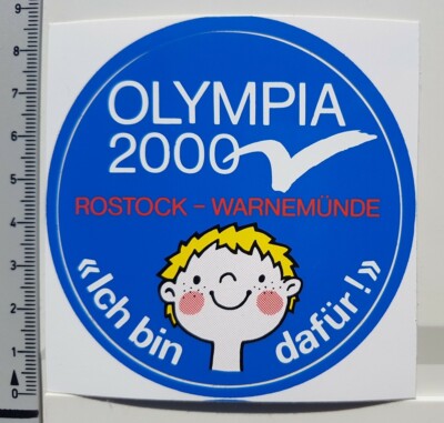 Aufkleber Sticker Olympia 2000 Rostock Warnemünde (10597) | eBay.de