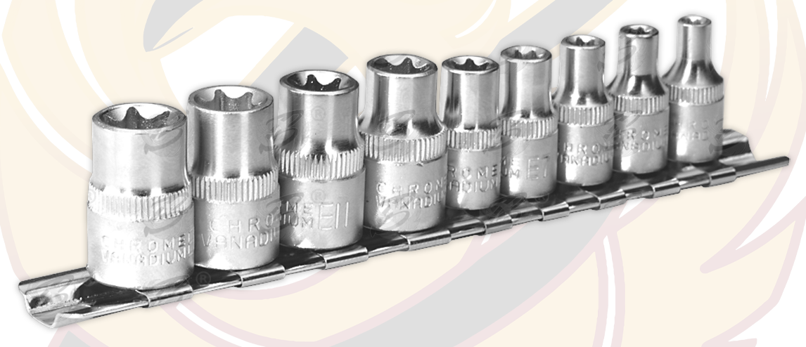 SEALEY E TORX External E Torx Female Torx Sockets 1/4" 3/8" Drive ...