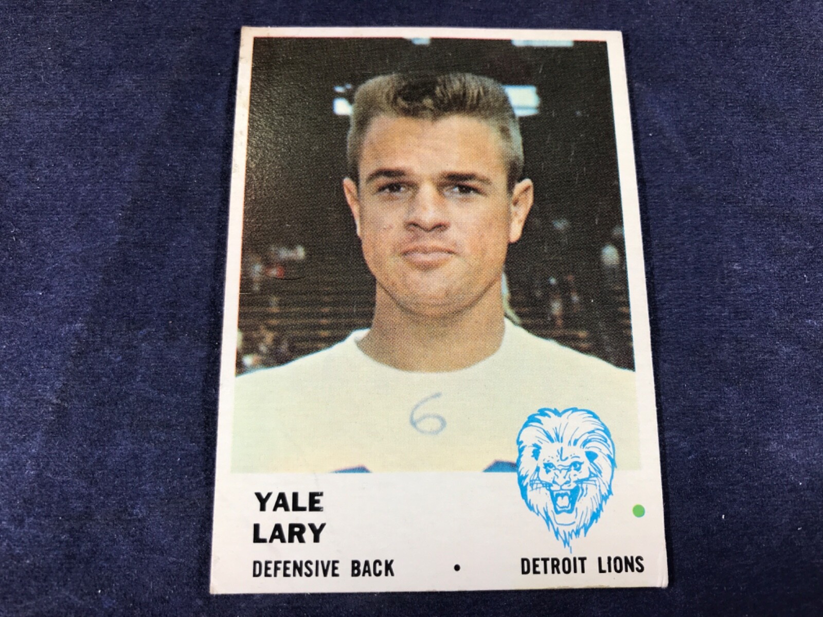 V3-38 FOOTBALL CARD - YALE LARY DETROIT LIONS - 1961 FLEER - CARD #85 ...