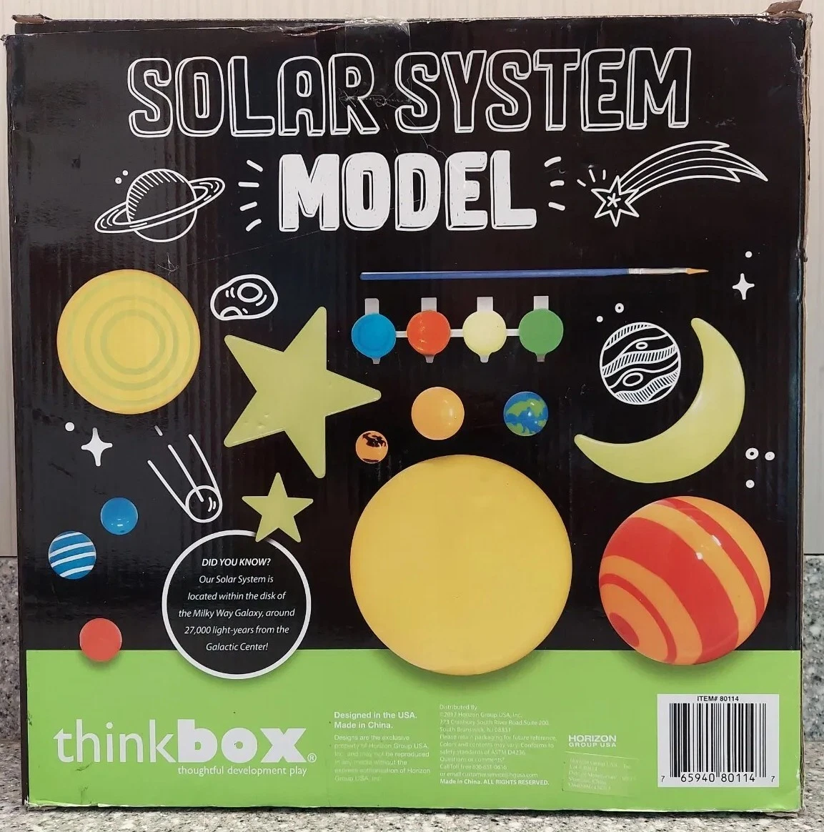 Solar System Model In A Box
