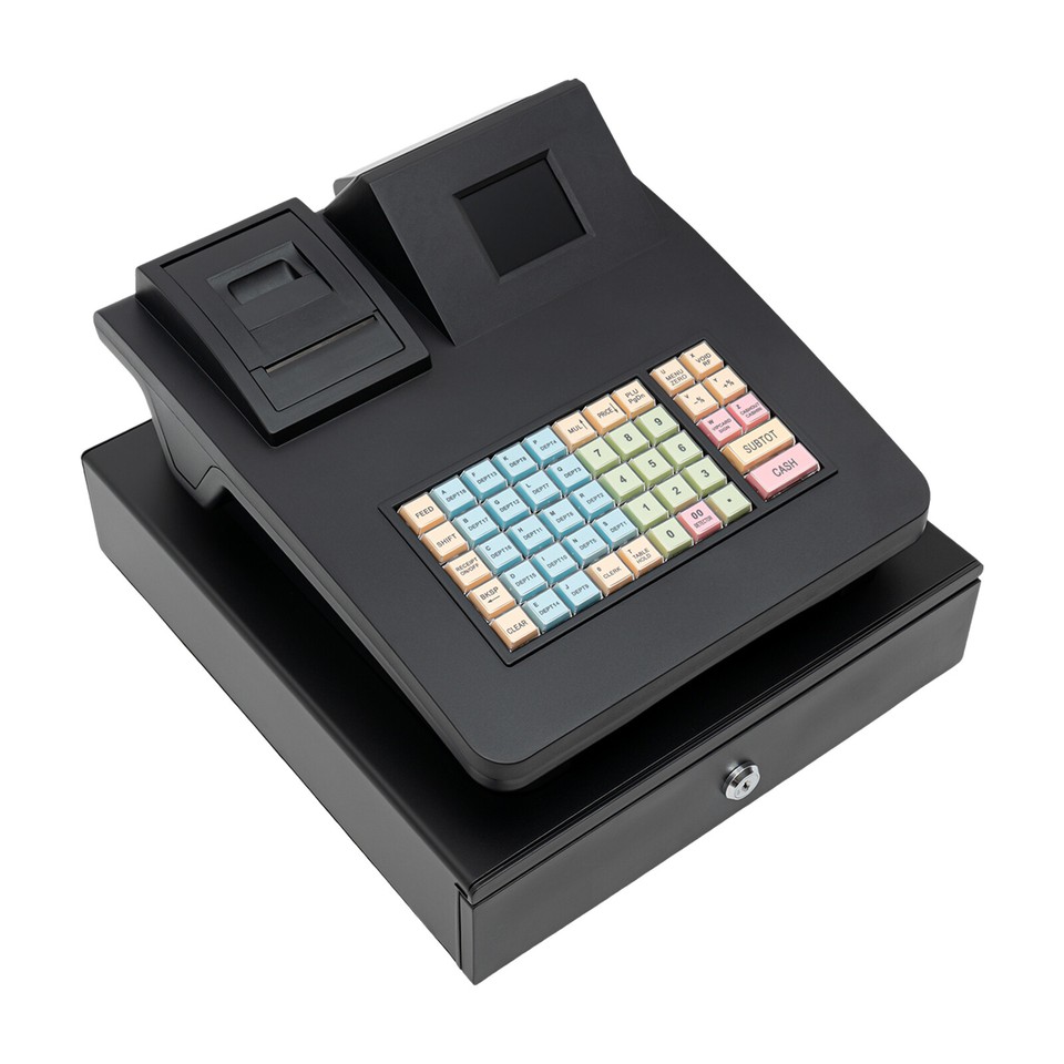 Electronic Cash Register 48 Keys Cash Management System with Thermal ...
