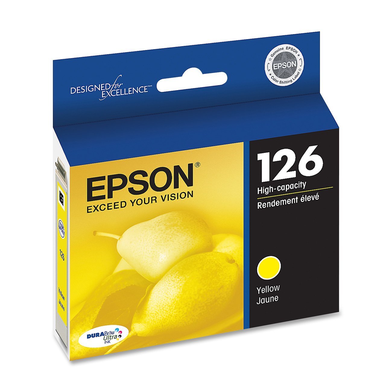 GENUINE Epson 126 Yellow Ink Cartridge for WorkForce WF-7010 WF-7510 WF ...