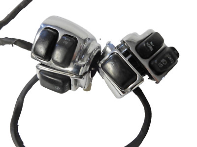 OEM Harley TWIN CAM Chrome Handlebar HAND CONTROL SWITCHES & HOUSINGS R ...