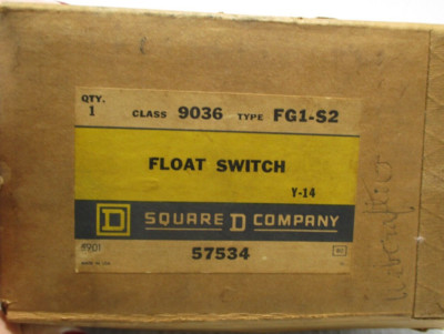 NEW SQUARE D 9036-FG1-S2 FLOAT SWITCH | eBay