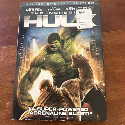 The Incredible Hulk (DVD, 2008, 3-Disc Set, Special Edition) NEW SEALED ...