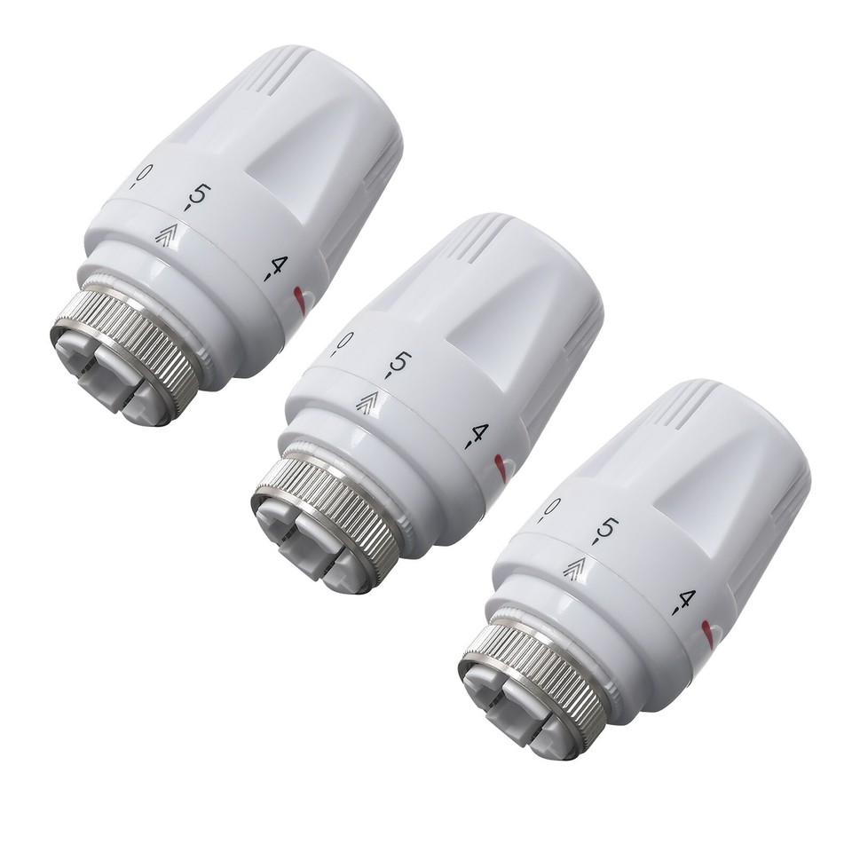 3X Thermostat Head TRV Radiator Thermostatic Heater Control Head ...