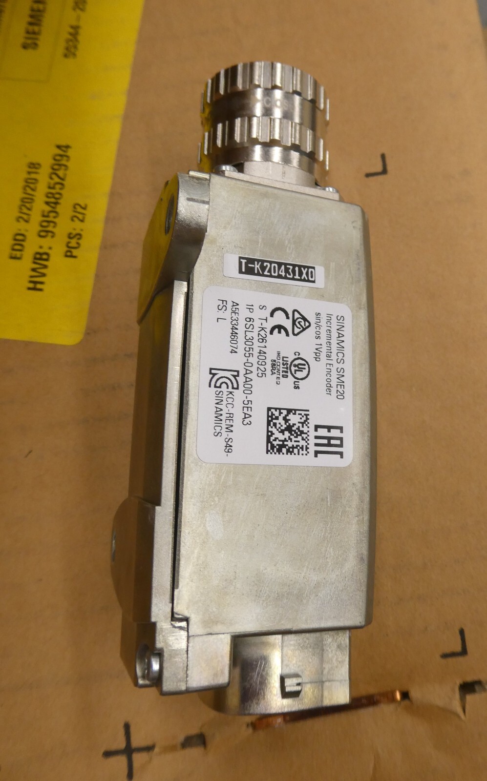 Siemens+6SL3055-0AA00-5EA3+Incremental+Encoder+-+SME20 for sale online ...