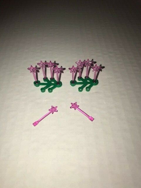 LEGO - MAGIC WANDS - Transparent Dark Pink (10 pcs) - Brand New! | eBay