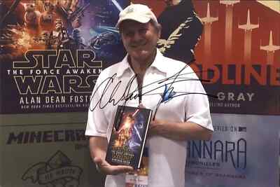 Real Alan Dean Foster Signed 4x6 Photo Author Star Wars Alien Covenant ...
