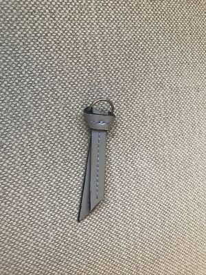 Coach Replacement Gray Patent Blue Leather Zipper Pull with Silver Tone ...