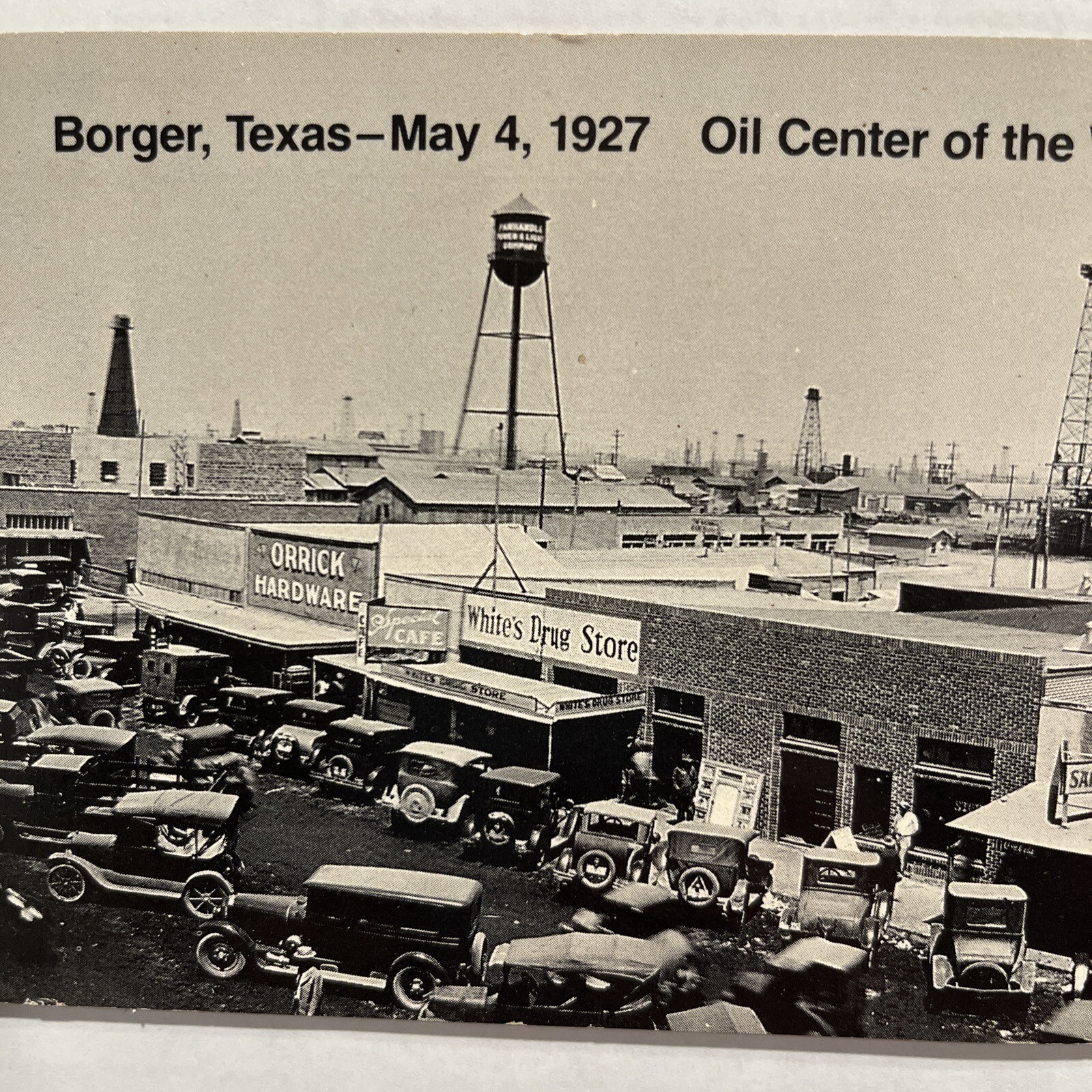 Vintage OIL postcards Borger Texas USA Oil Center Of The World No Post ...