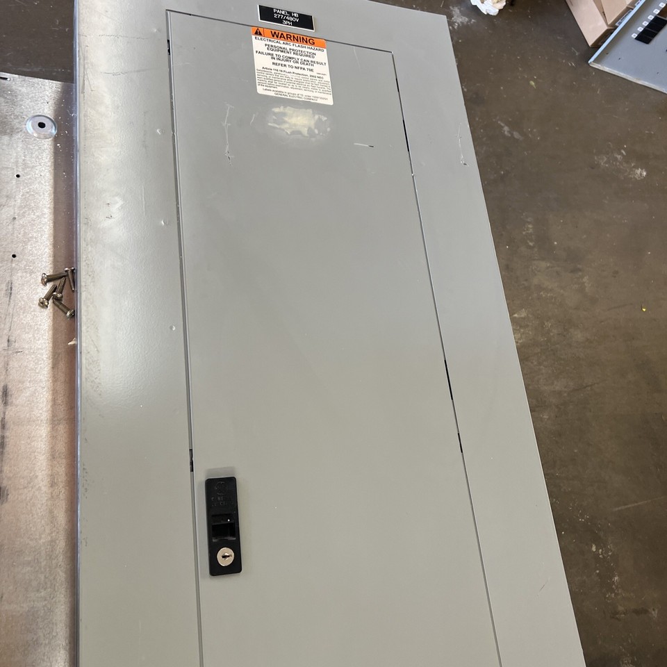 GE MAIN LUG PANEL BOARD 225 AMP 480V 42 SPACE NEMA 1 AEF3422MBX WITH ...