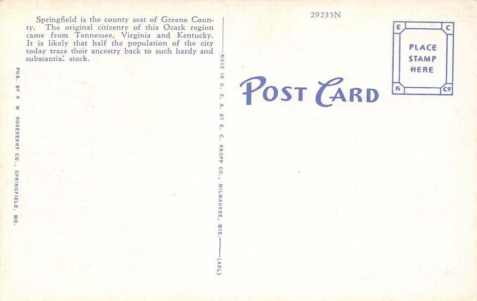 # G4973 CARTHAGE, MO. POSTCARD, POST OFFICE | eBay