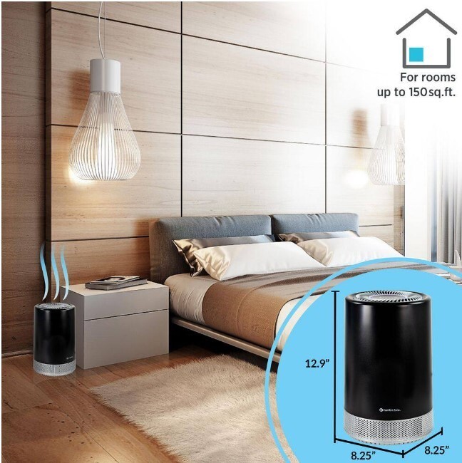 Comfort Zone® Clean HEPA Air Purifier with WiFi App Control CZAP101SBK ...