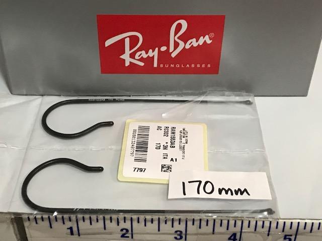 Genuine Ray Ban Replacement Wrap Around Cable Arm Black 155 160 165 170 ...