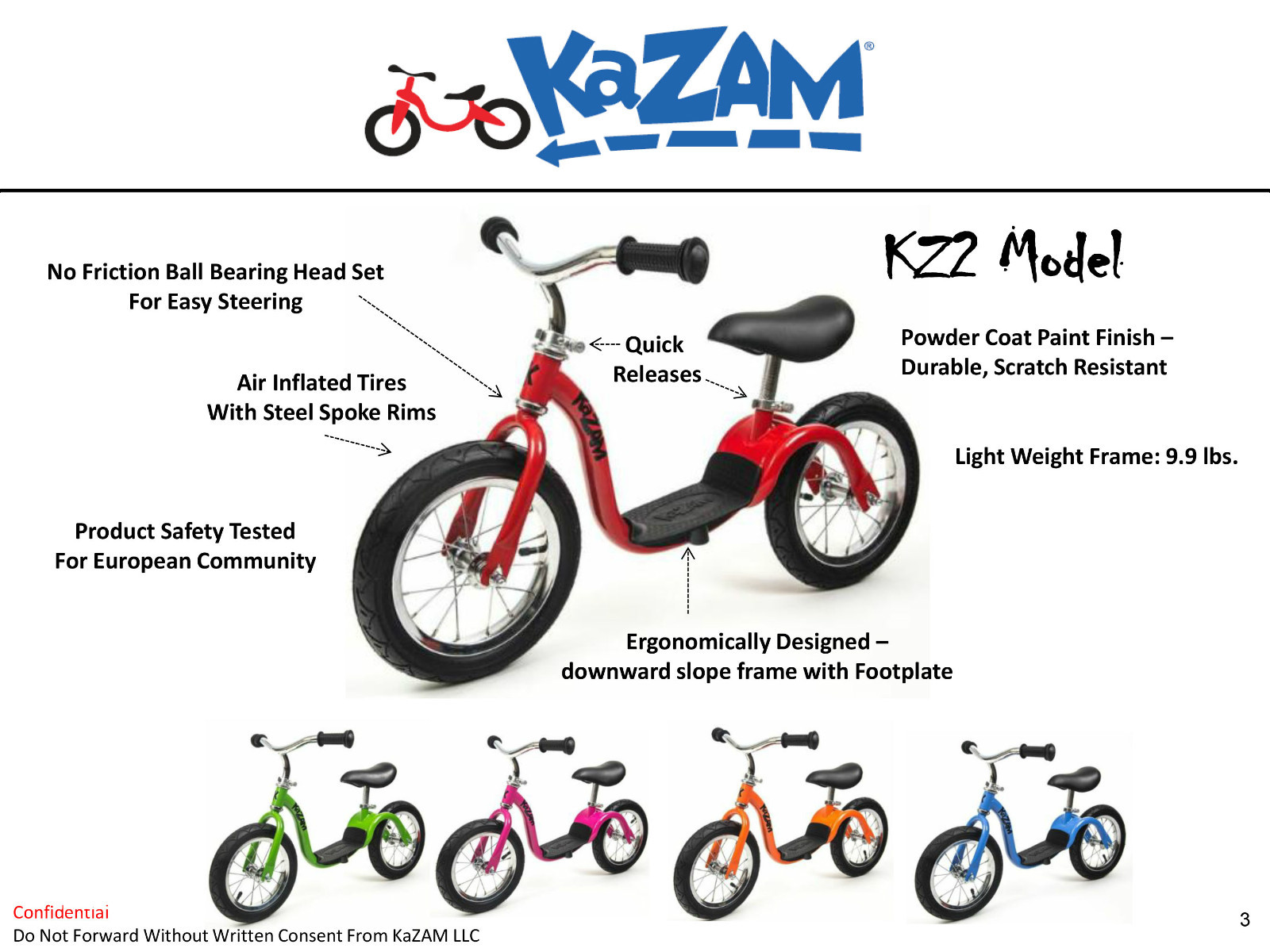NEW KaZAM Running BalanceToddle Baby Push Bike Premium Model Air Tyre ...
