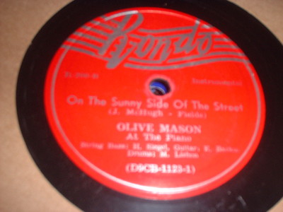 78RPM Rondo 200 Olive Mason, On the Sunny Side of the Street / Mason's ...