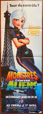 Poster Monsters vs Aliens Tour Eiffel Paris 60x160cm | eBay