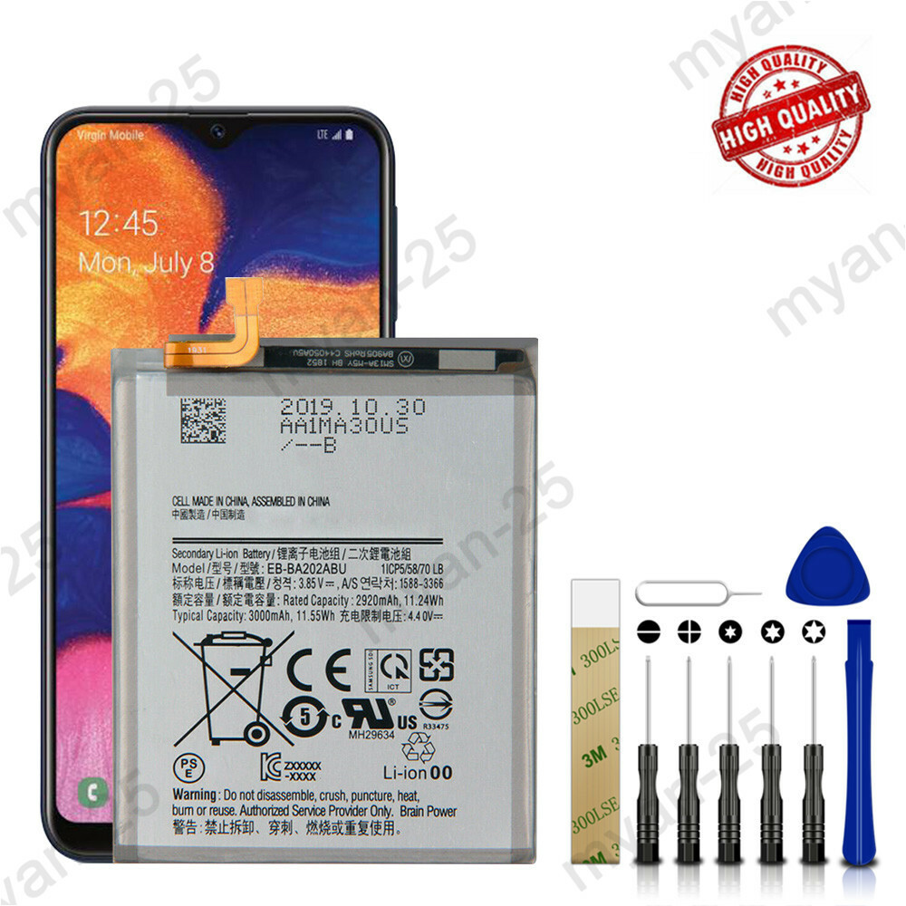 New Samsung Galaxy A10E SM-A102U EB-BA202ABU Battery Replacement Tools ...
