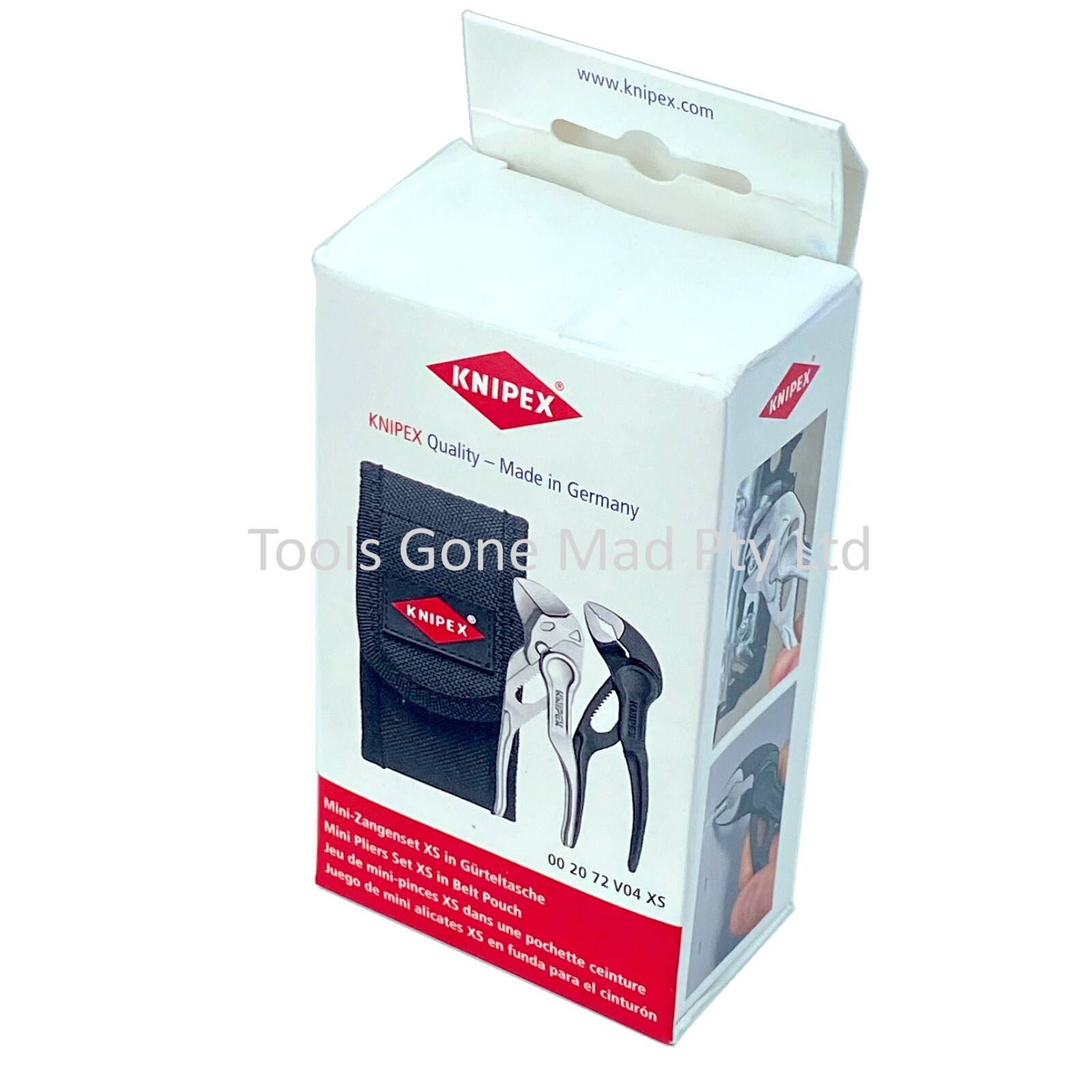 Knipex XS Mini 100mm Adjustable Cobra Multigrips Pliers Wrench Set ...