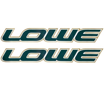 Lowe Boat Brand Decal | Green Gold Logo Stickers (Pair) | eBay
