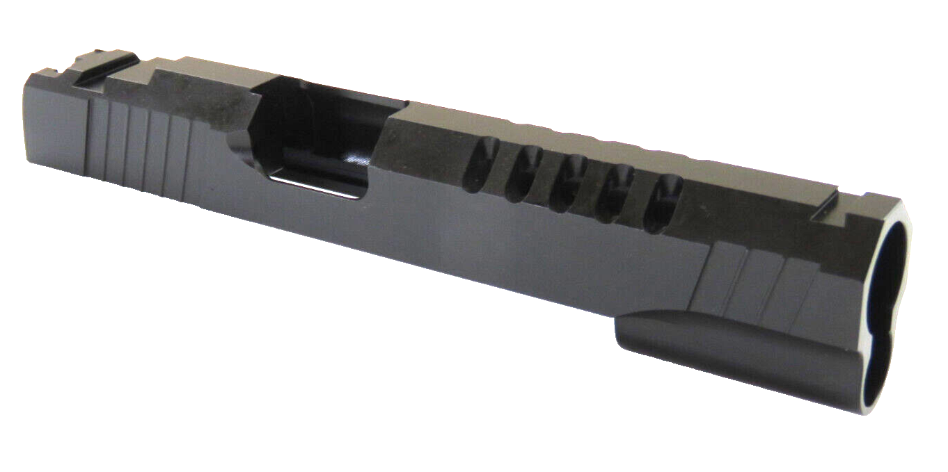 New 1911 .40 S&W / 10mm Black Stainless Custom Ported Slide LPA Target ...