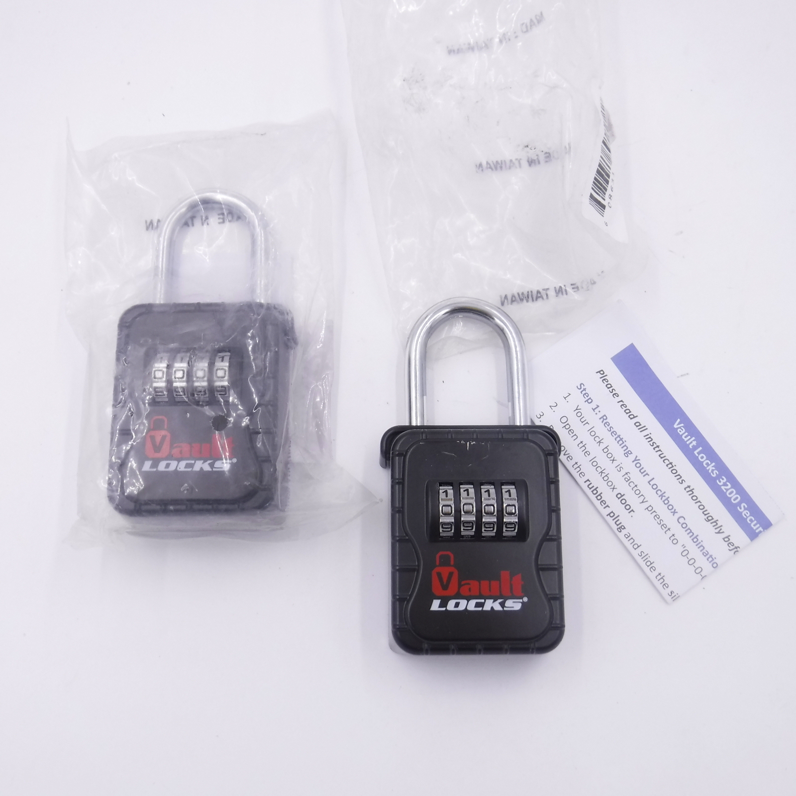 2 Pack Vault Locks 3200 Combo Lockboxes Hide A Key Hanging Realtor Lock ...