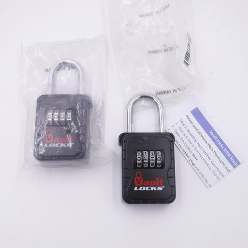2 Pack Vault Locks 3200 Combo Lockboxes Hide A Key Hanging Realtor Lock ...