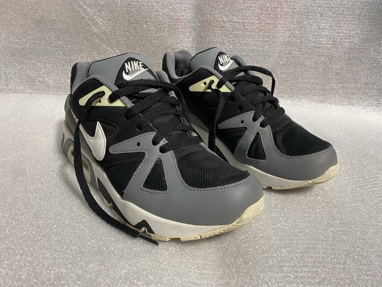 Mens Nike Air Structure Shoe Black Smoke Grey Size 8.5 - Gem