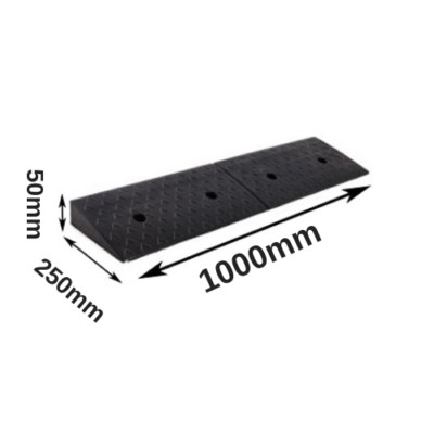 1m Rubber Wheelchair Access Ramp 50mmH Driveway Ramps Kerb Ramp w ...